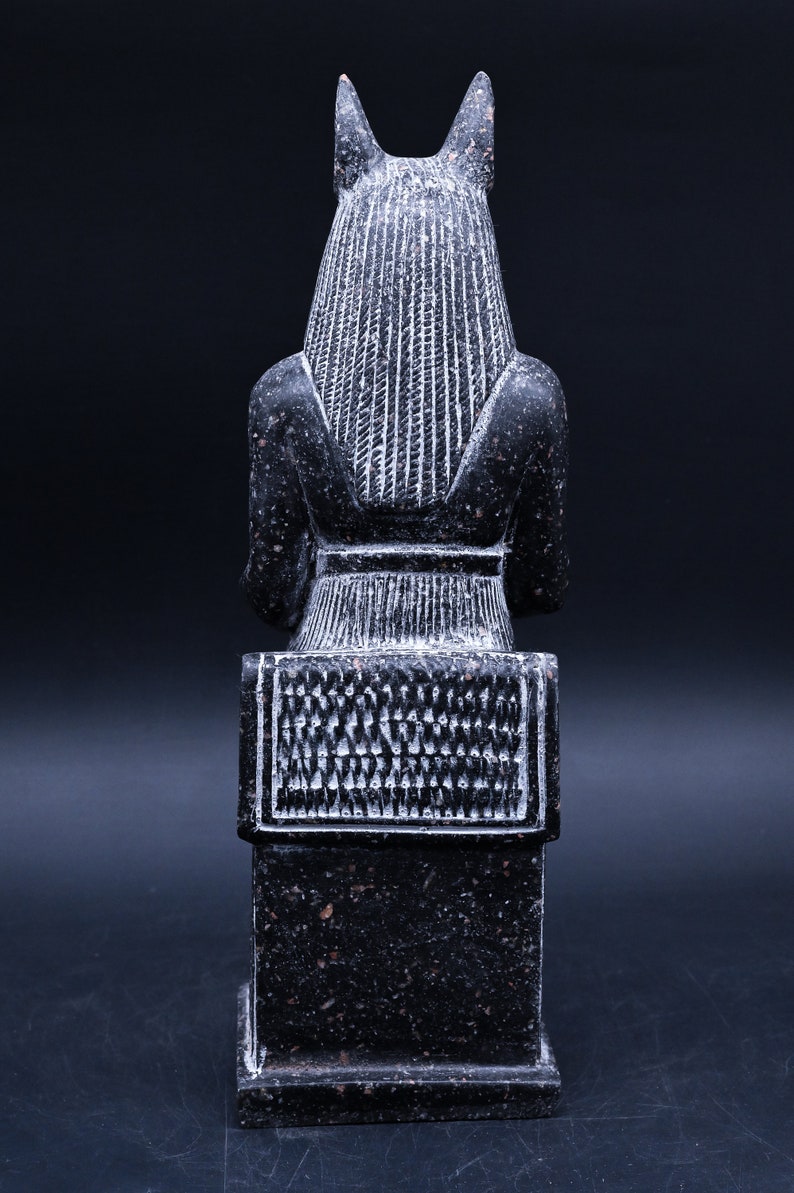Seated Anubis Statue God of Death Sculpture Stone Heavy Made - Etsy