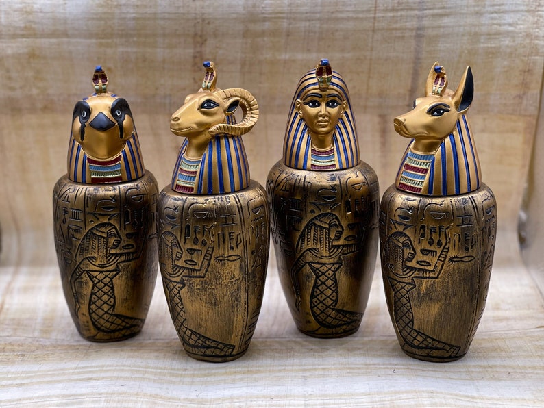Organs Jars canopic Jars the Four Organs Jars Made From - Etsy