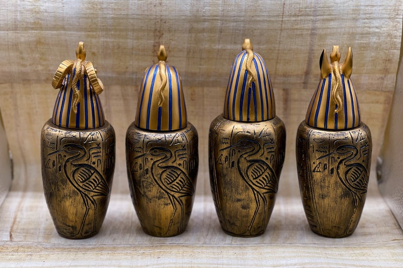 Organs Jars canopic Jars the Four Organs Jars Made From - Etsy