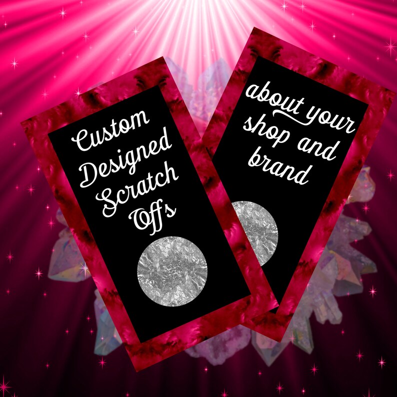 Custom Designed Scratch Offs for Your Business, Brand or Event. - Etsy