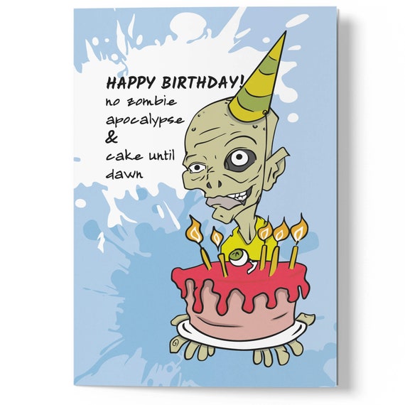 Funny Happy Birthday Zombie