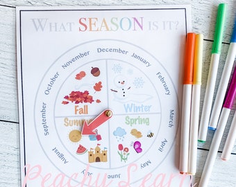 Four Seasons Printable Sorting Learning Time, Preschool, Homeschool ...