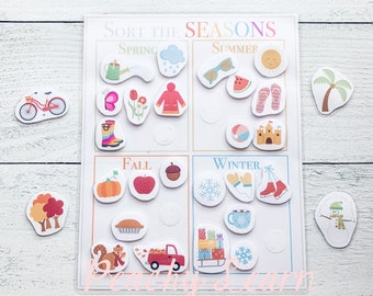 Four Seasons Printable Wheel Circle Learning Time, Preschool ...