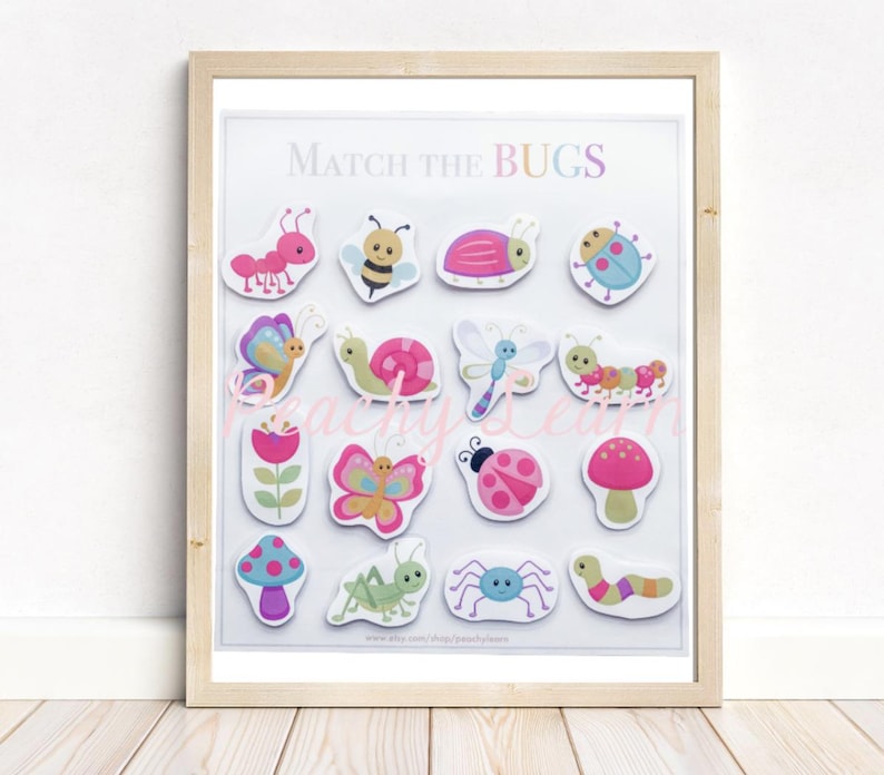 Bugs Shape Matching, Memory Game, Learning, Preschool, Homeschool ...