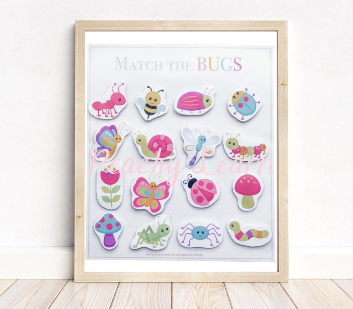Bugs Shape Matching, Memory Game, Learning, Preschool, Homeschool ...