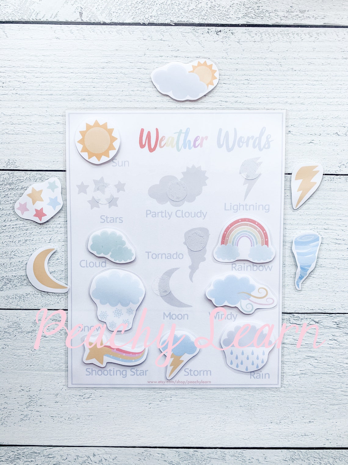 Weather Matching, Memory Game, Learning, Preschool, Homeschool ...