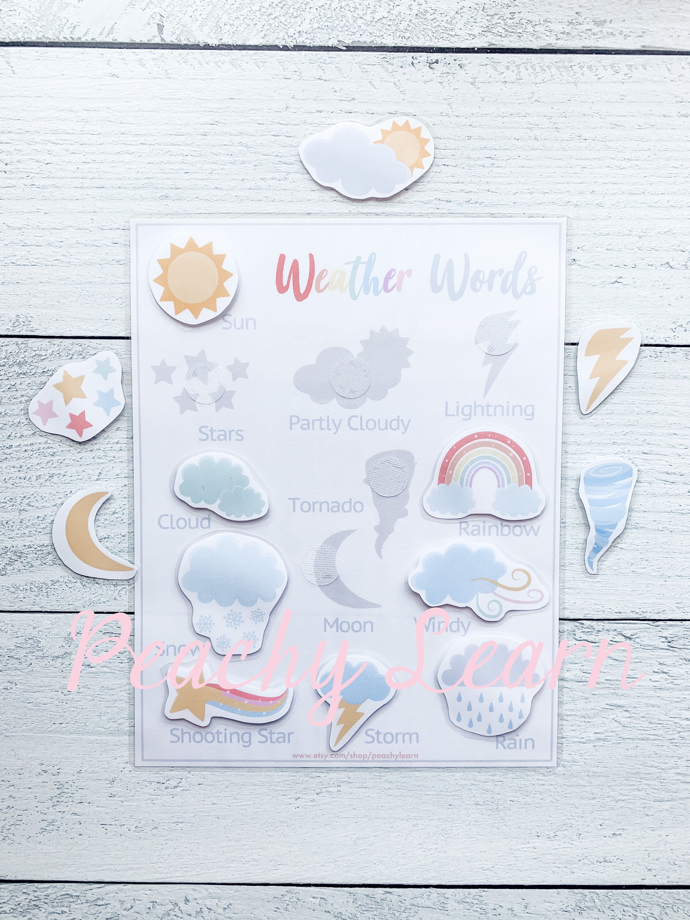Weather Matching, Memory Game, Learning, Preschool, Homeschool ...