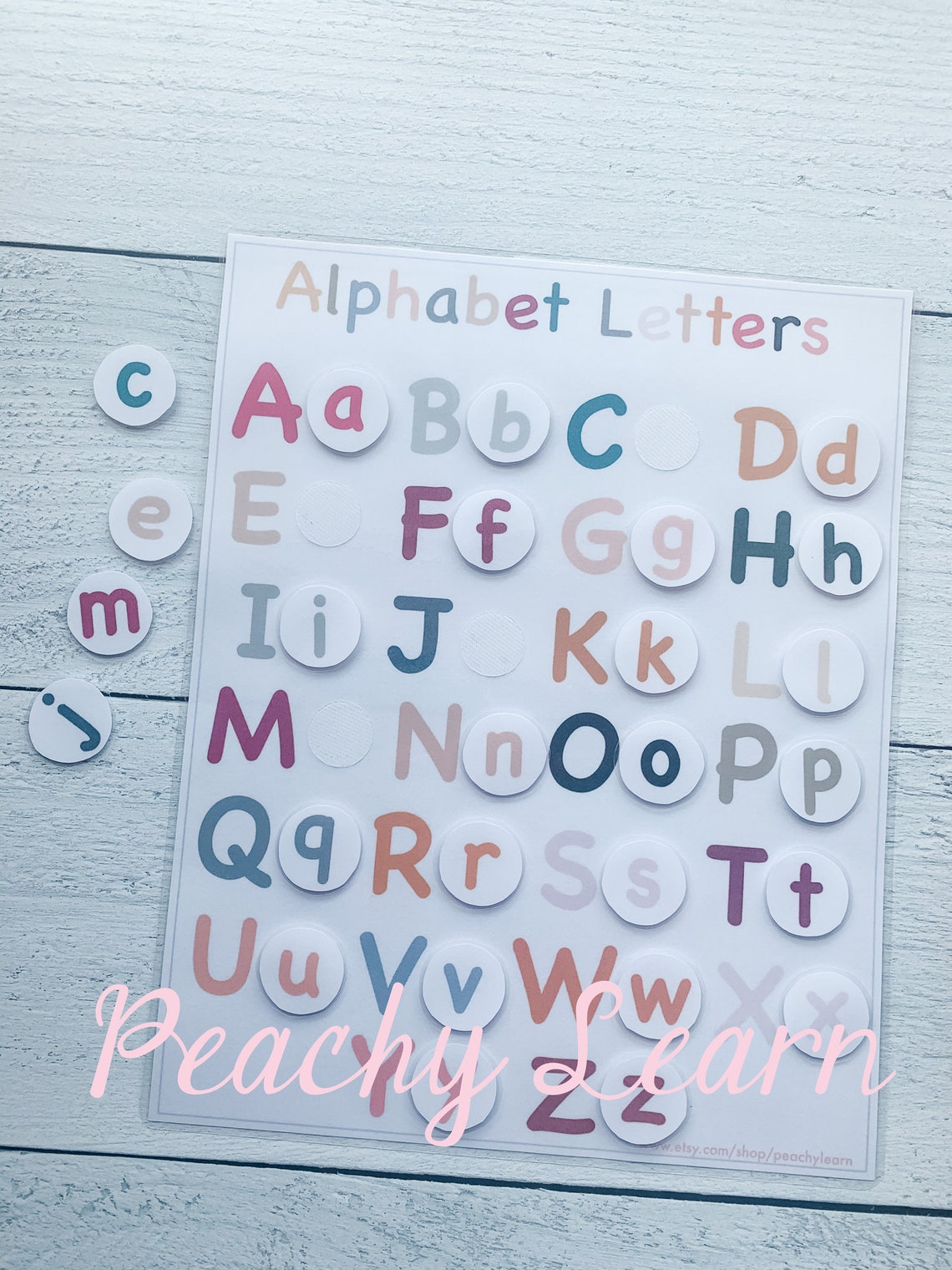 Alphabet Letters Printable Sorting Learning Time, Preschool, Homeschool ...