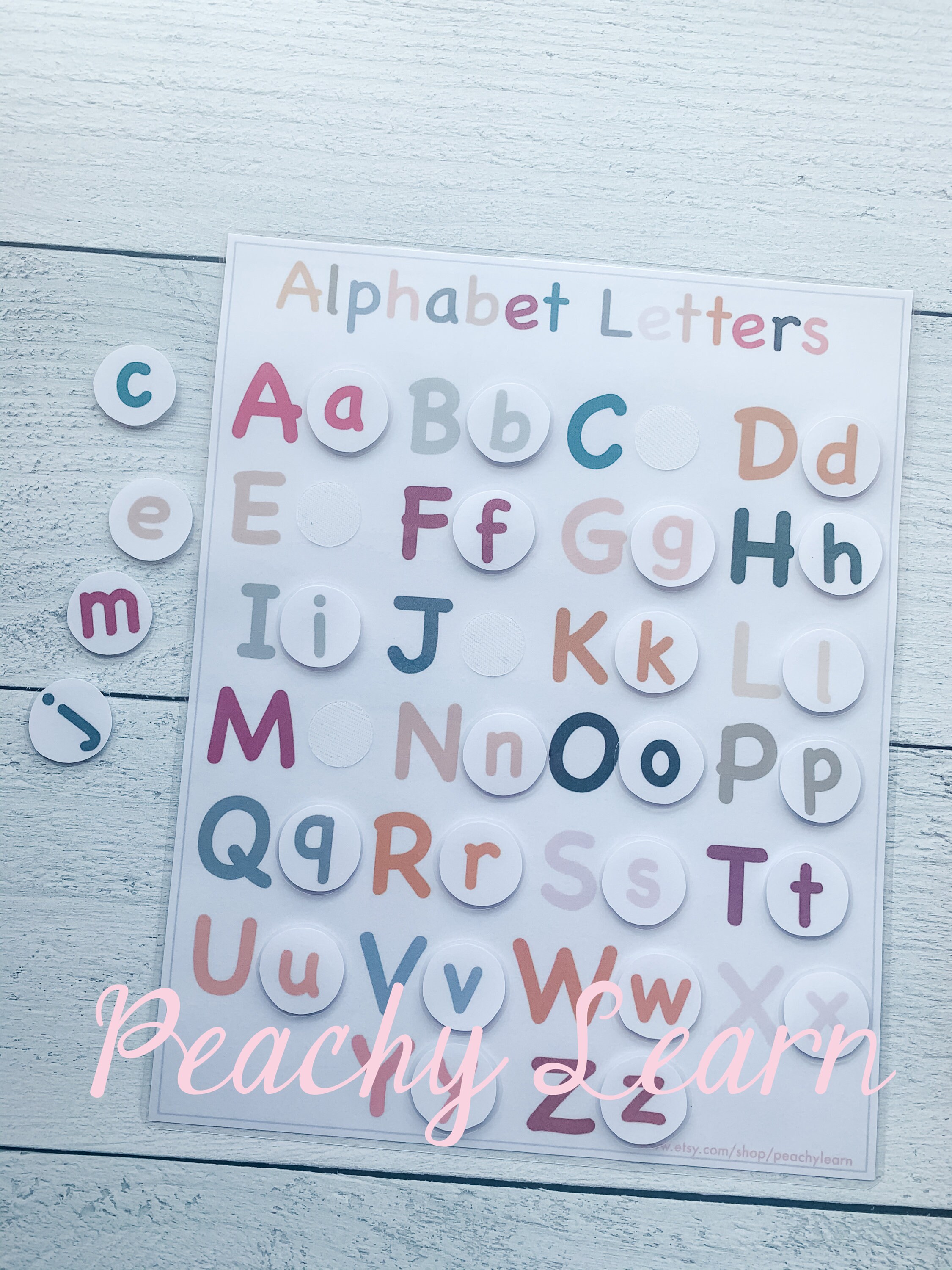 Alphabet Letters Printable Sorting Learning Time, Preschool, Homeschool ...