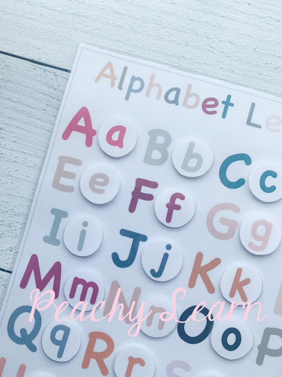 Alphabet Letters Printable Sorting Learning Time, Preschool, Homeschool ...