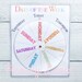 Days of the Week Wheel, Learning, Preschool, Homeschool, Educational ...