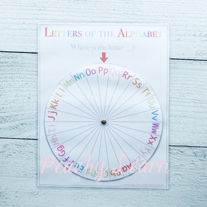 Letters of the Alphabet Wheel, Learning, Preschool, Homeschool ...
