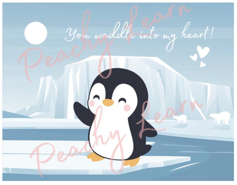 Penguin Hug Winter Handprints, Penguin Love, Children Winter Activity ...