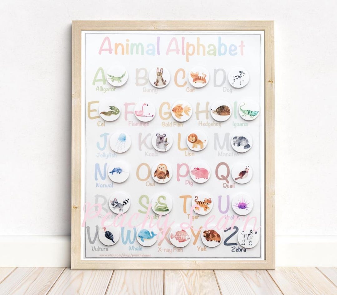 Animal Alphabet Printable Sorting Learning Time, Preschool, Homeschool ...