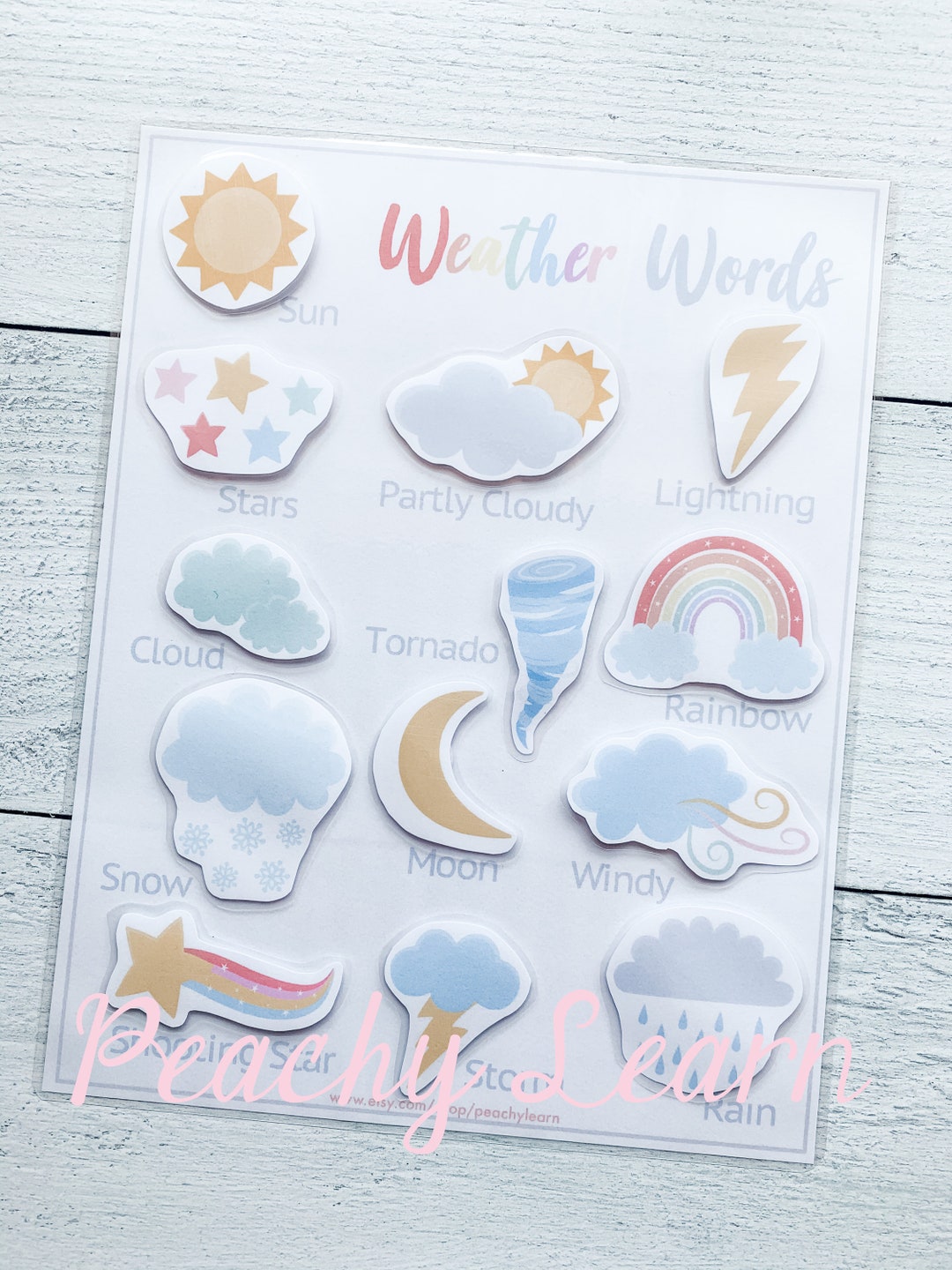 Weather Matching, Memory Game, Learning, Preschool, Homeschool ...