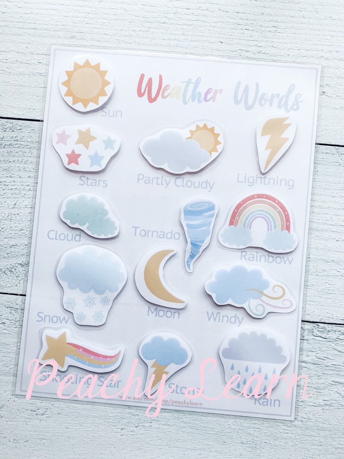 Weather Matching, Memory Game, Learning, Preschool, Homeschool ...
