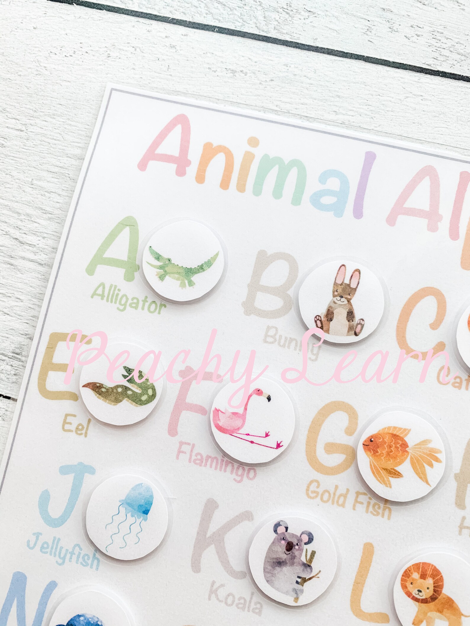 Animal Alphabet Printable Sorting Learning Time, Preschool, Homeschool ...