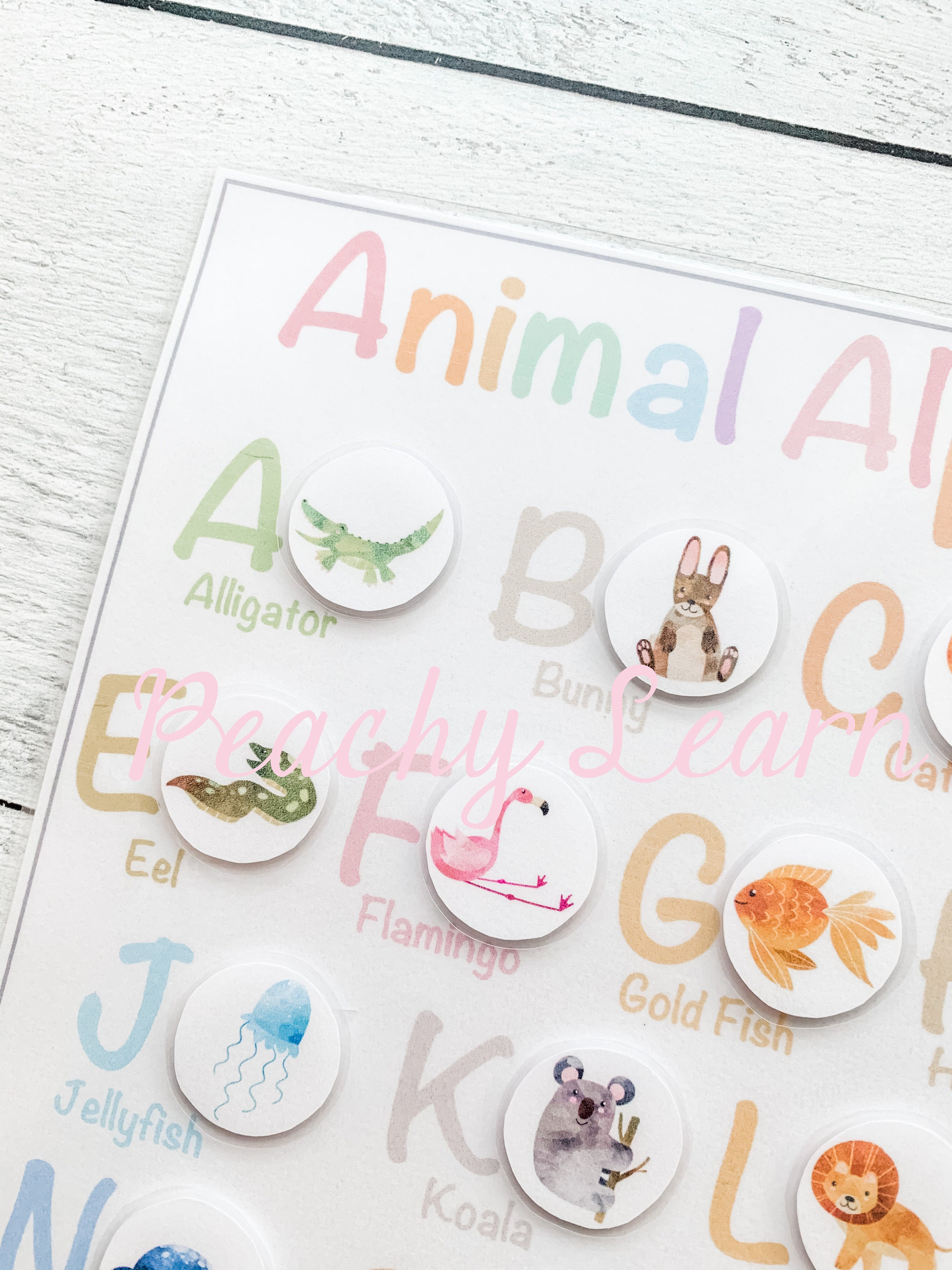 Animal Alphabet Printable Sorting Learning Time, Preschool, Homeschool ...
