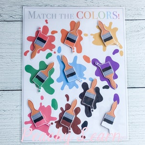 Color Matching, Memory Game, Learning, Preschool, Homeschool ...