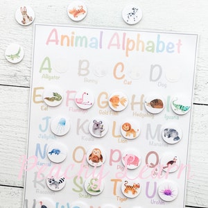 Animal Alphabet Printable Sorting Learning Time, Preschool, Homeschool ...