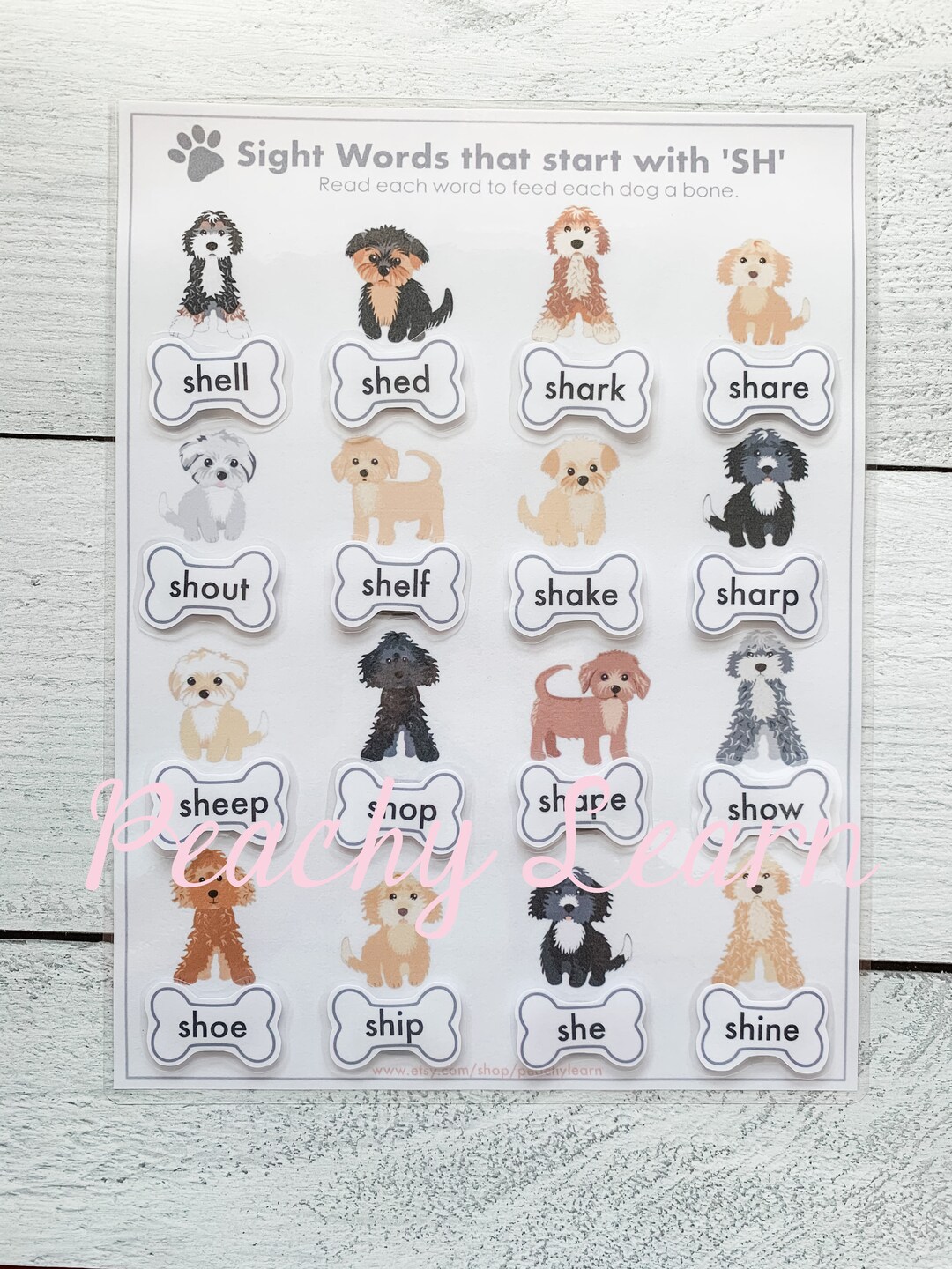 Sight Words SH Learning Time, Preschool, Homeschool, Educational, Teach ...