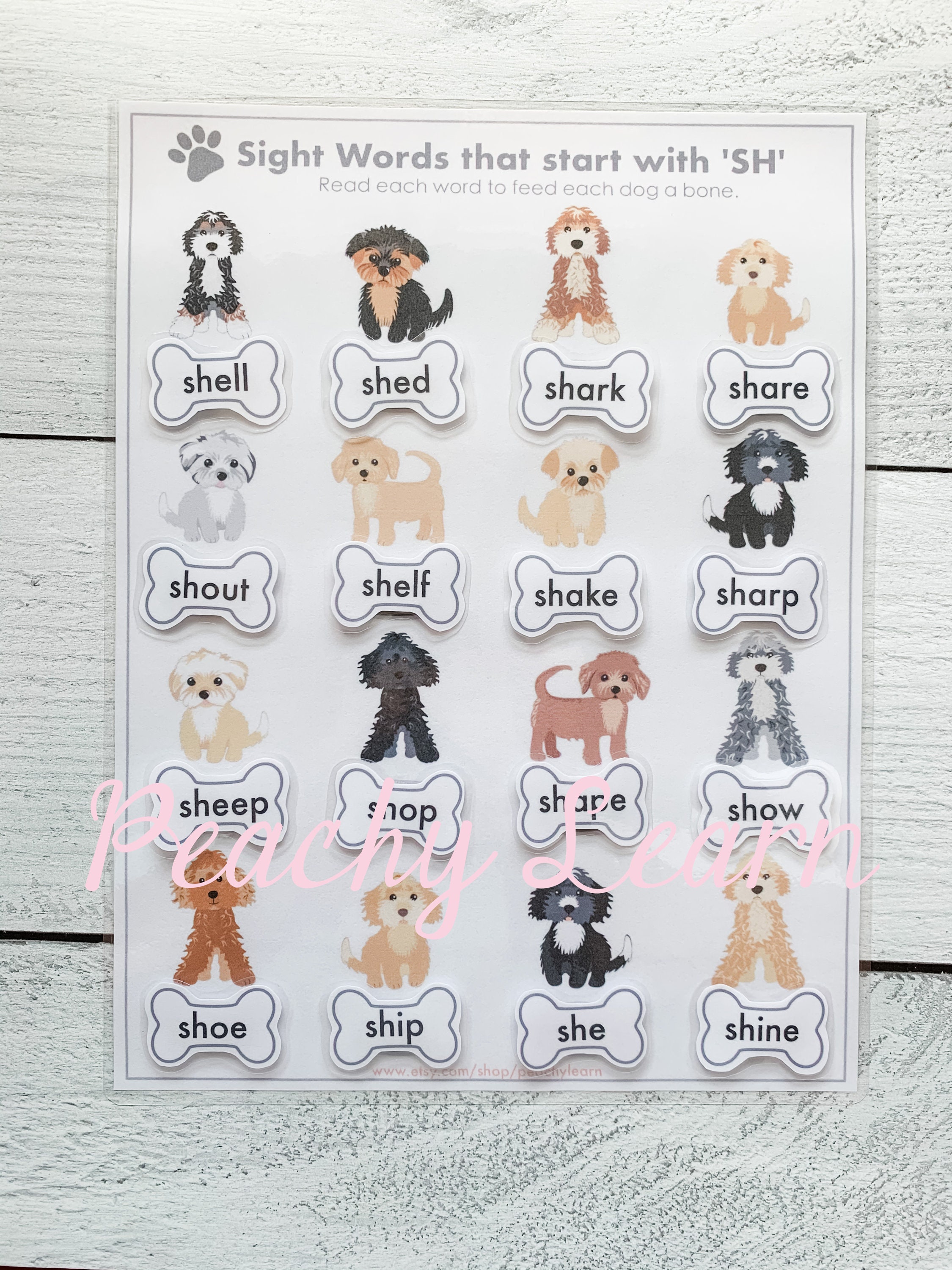 Sight Words SH Learning Time, Preschool, Homeschool, Educational, Teach ...
