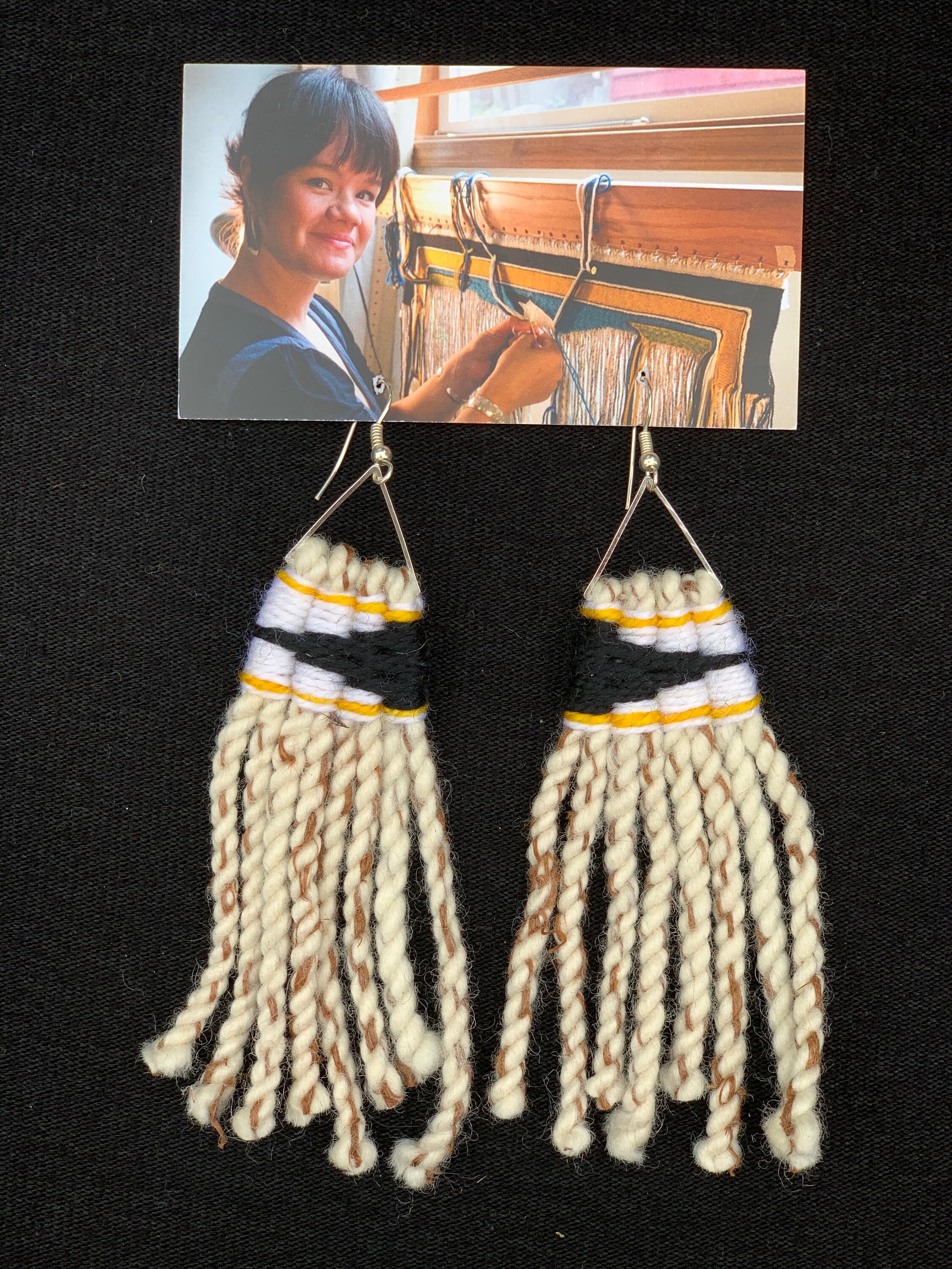 Ravenstail Woven Black Triangle Pairing Alaska Native American Indian ...