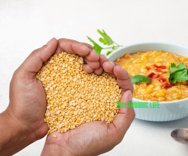 Pro Organic Life Peeli Daal Moong Kid Aal Organic Moong Dal - Etsy Canada