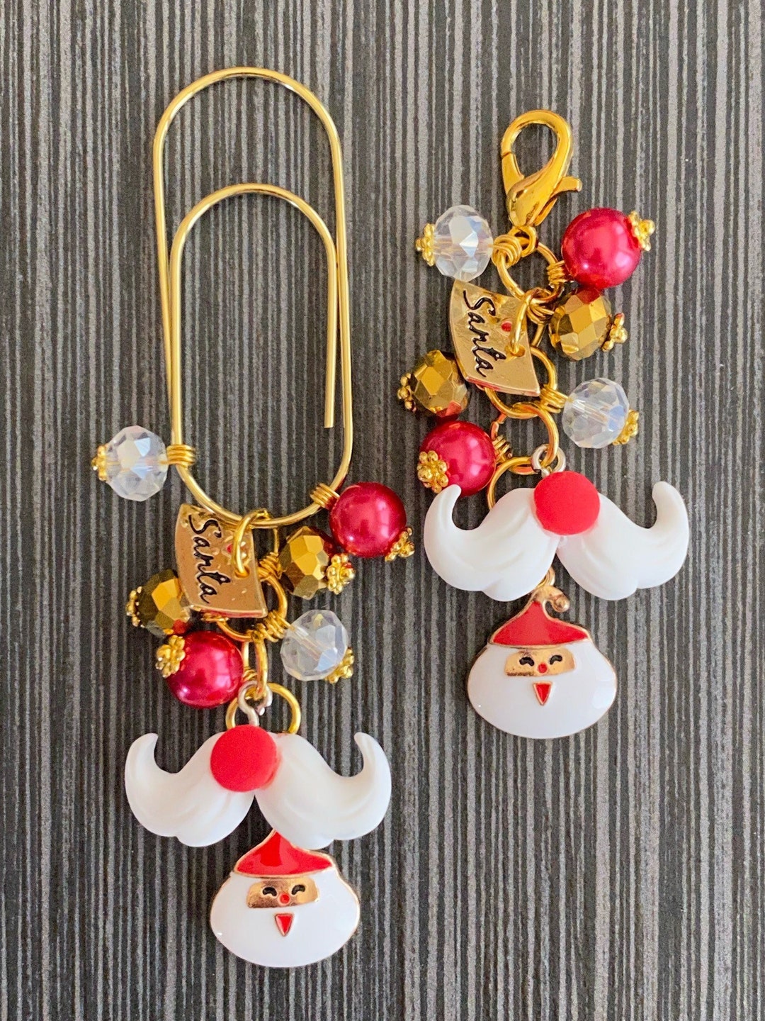 Santa’s Stash Dangle Charm, Clasped Charm, Planner Charm, Accessory ...