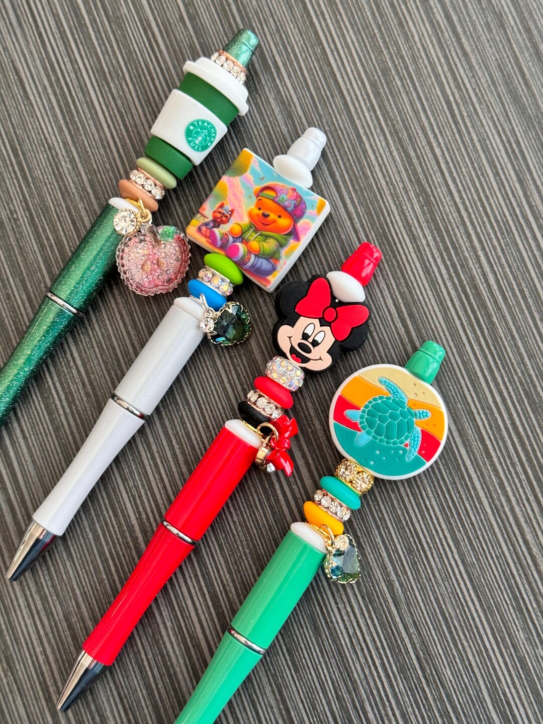 Silicone Beaded Pen, Dangle Charm, Black Ink, Year Round Exquisite Pens ...