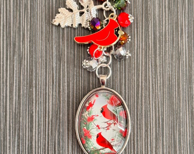 Winter Bird Dangle Charm, Clasp Accessory, Clasp Charm, Dangler Charm ...