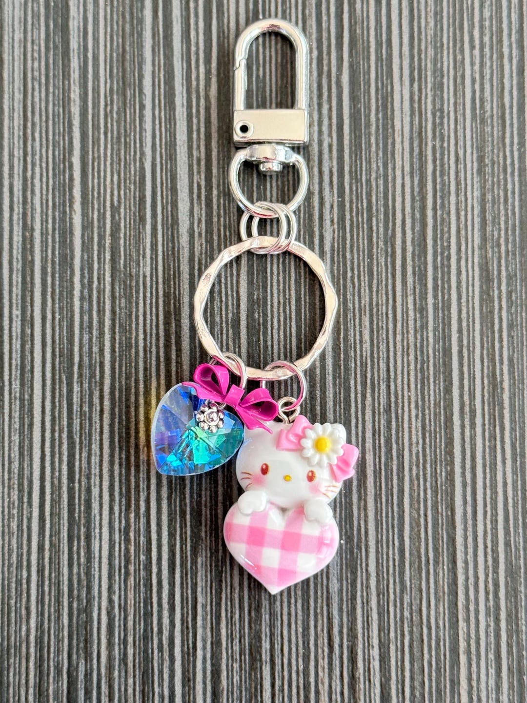 Kitty Friend Dangle Charm, Clasp Accessory, Clasped Charm, Dangler ...