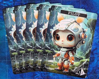 Spirit Tokens Chibi Magic Proxies Full Art Proxy 5 Card Pack - Etsy