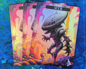 Dinosaur Foil Tokens Magic Proxies Full Art Proxy 3 Card Pack - Etsy