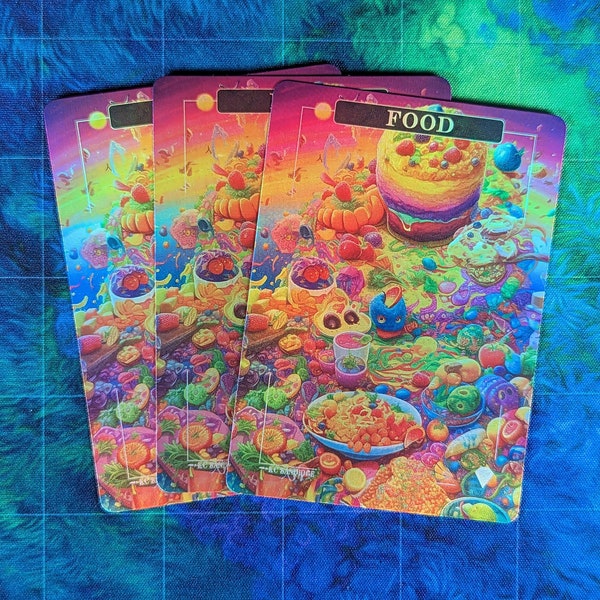 Foil Food Tokens - Etsy