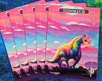 Dinosaur Token 3/3 trample MTG Gift Present Pixel Art 8bit Proxy Magic ...