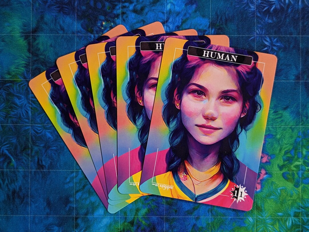 Human Tokens Magic Proxies Full Art Proxy 5 Card Pack - Etsy