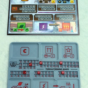 Terraforming Mars Player Boards - 3D Printed, High Quality, PLA, .07mm ...