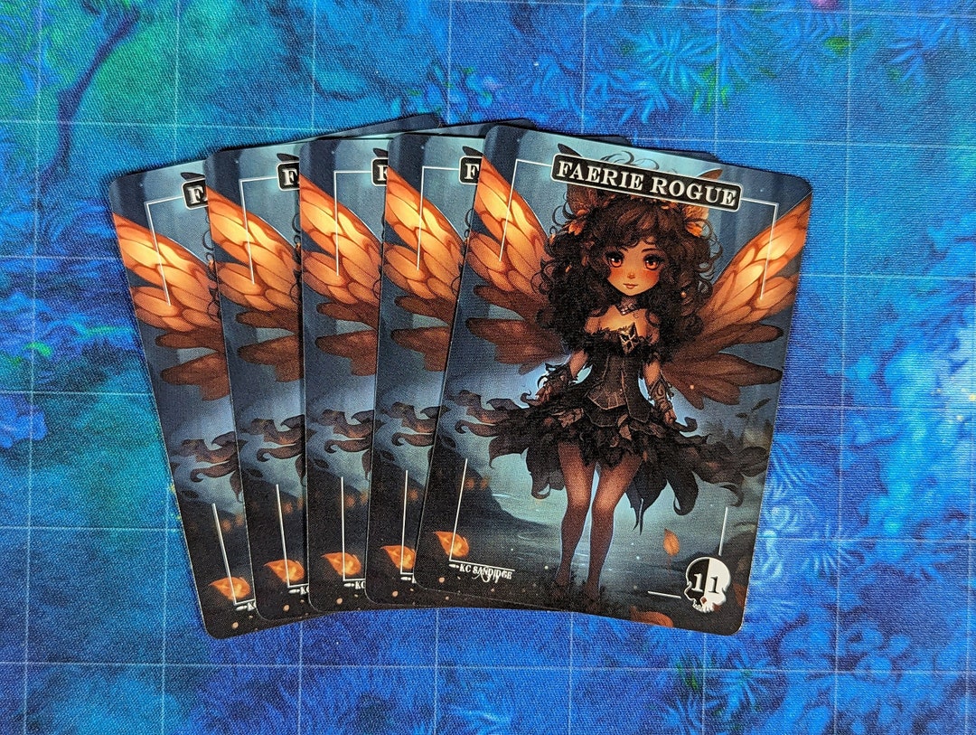 Faerie Rogue Tokens - Chibi 5 Card Pack - Etsy