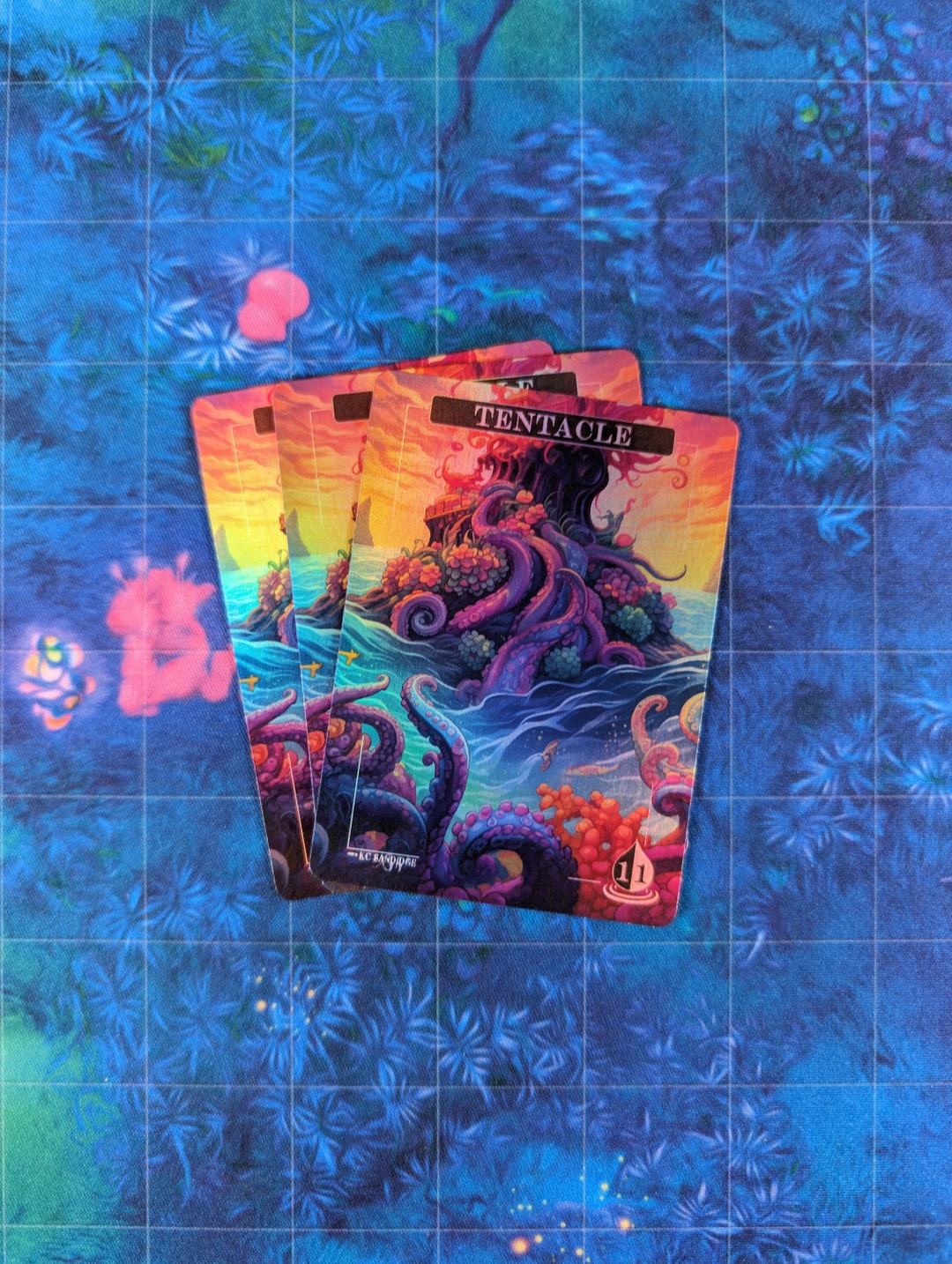 Tentacle Foil Tokens - 3 Card Pack - Etsy