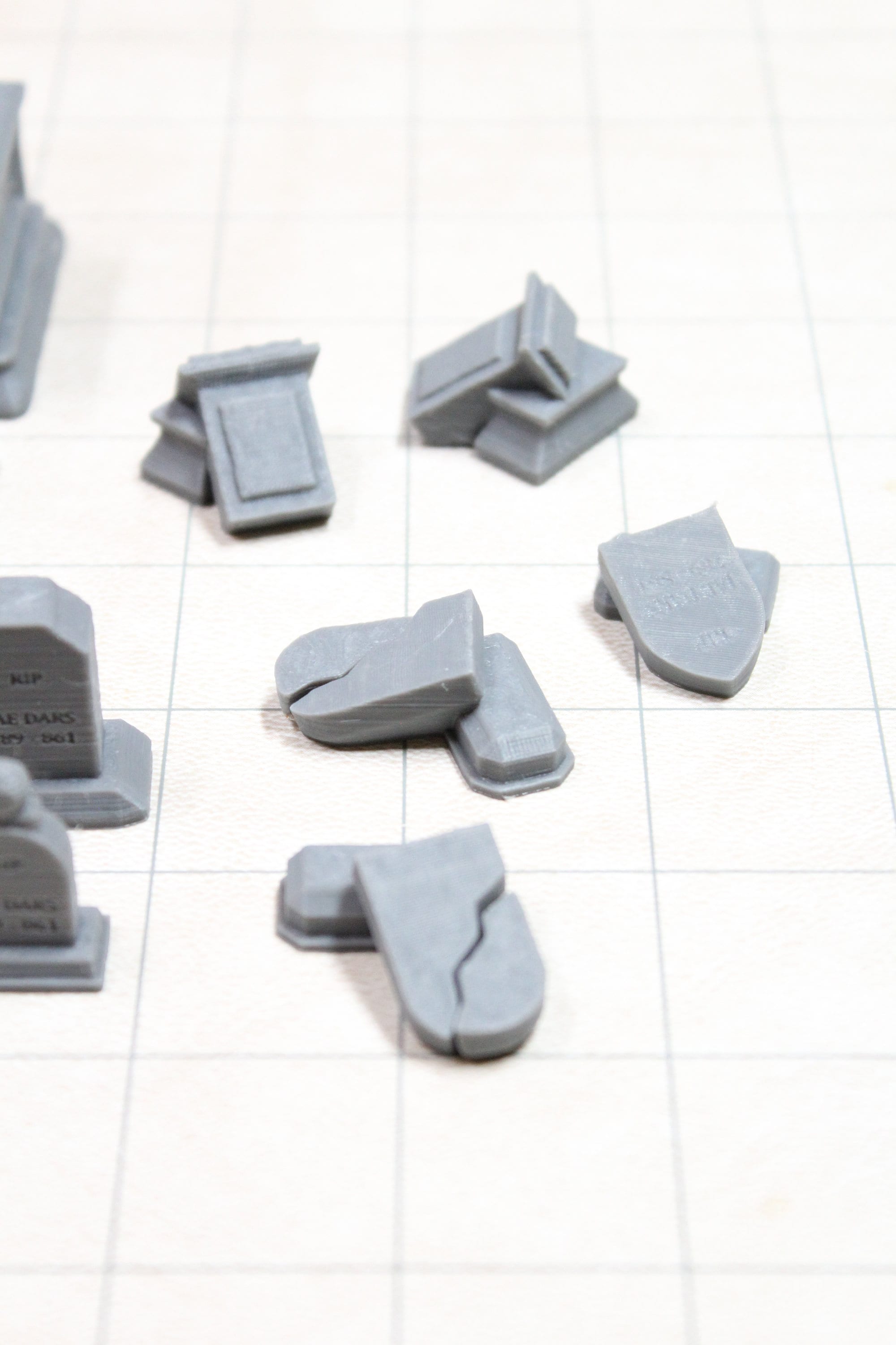 Cemetery Set Graves/Tombstones 26 Pieces 28mm | Etsy