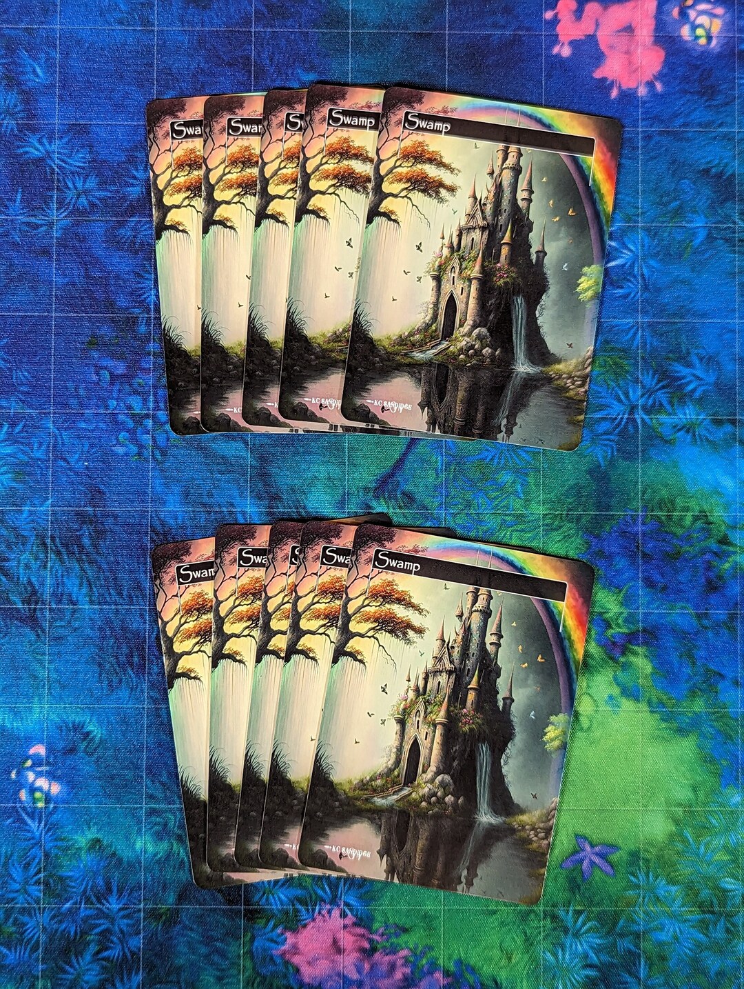 Basic Swamp Lands 10 Card Pack Custom Art Proxies Full Art Proxies - Etsy