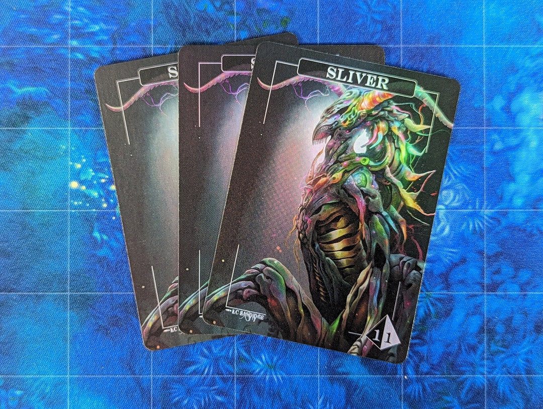 Sliver Foil Tokens - 3 Card Pack - Etsy