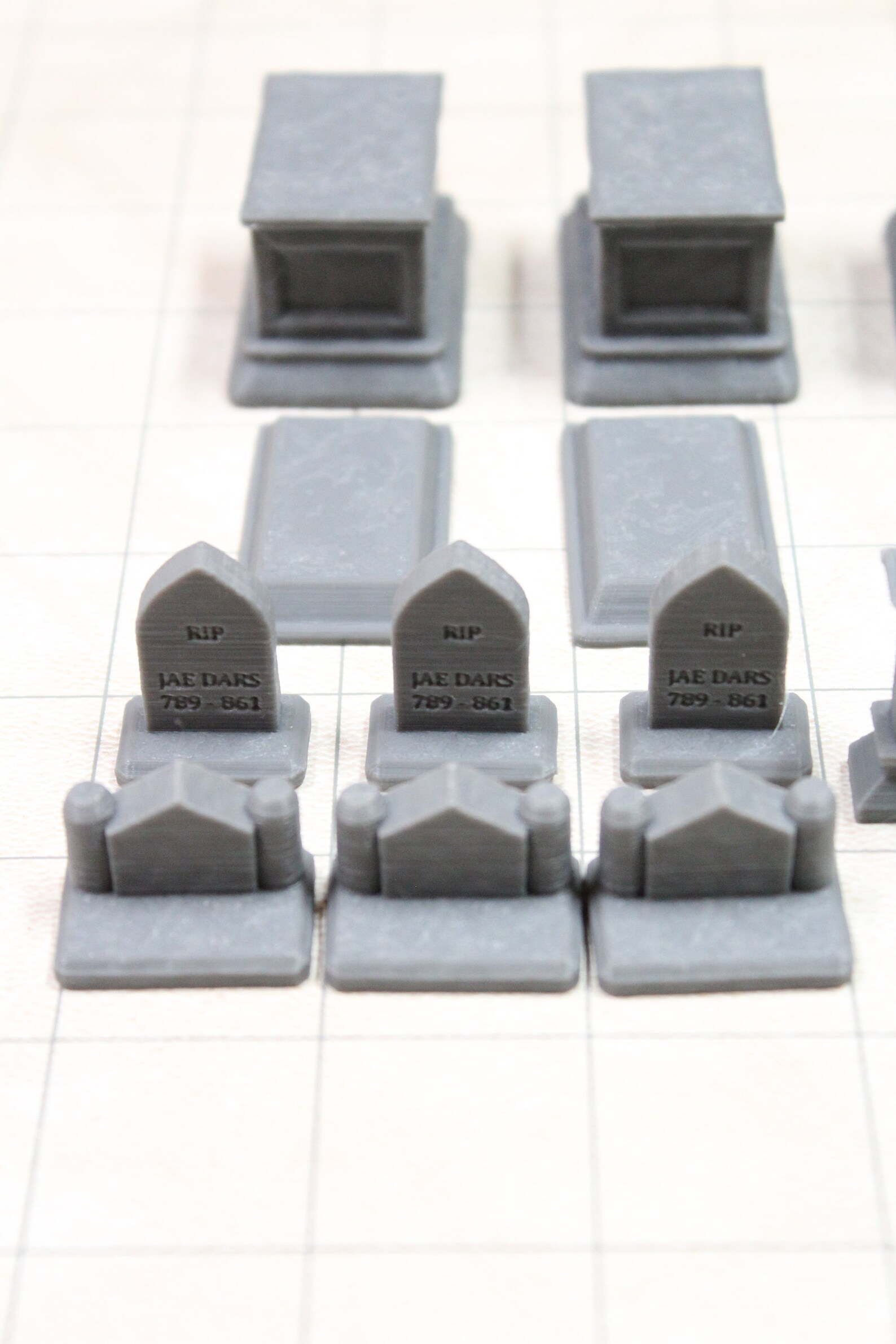 Cemetery Set Graves/Tombstones 26 Pieces 28mm | Etsy