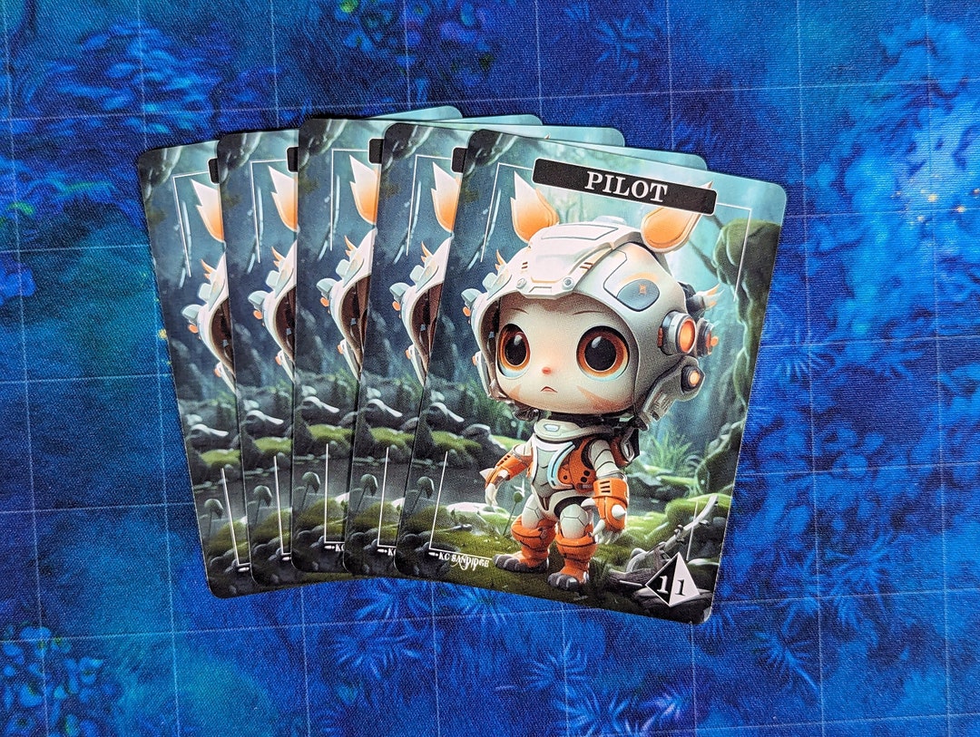 Pilot Tokens - Chibi Magic Proxies - Full Art Proxy - 5 Card Pack - Etsy