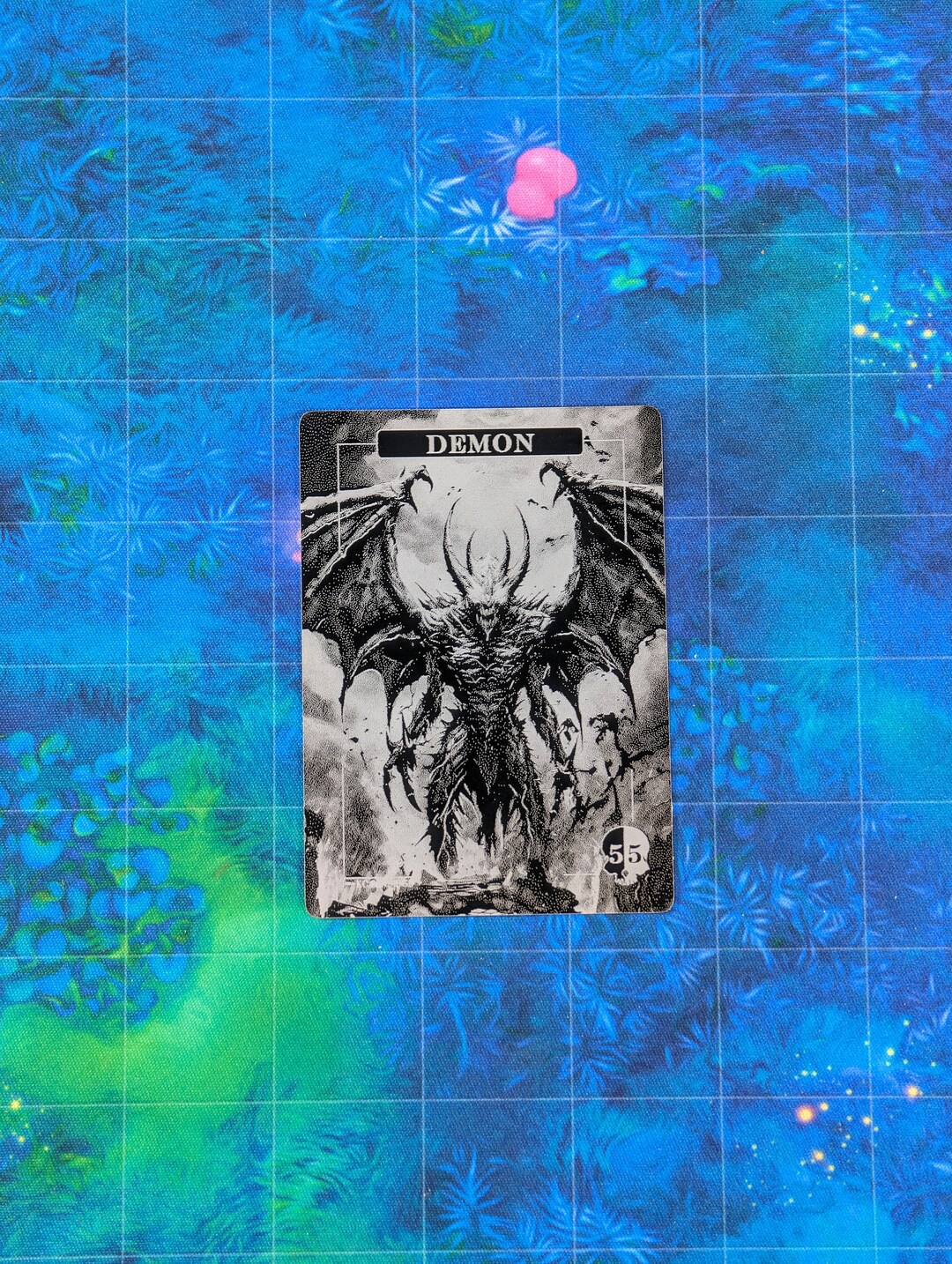 Demon Metal Token - 0.5mm Thick Aluminum Card - Full Art Token - Magic ...
