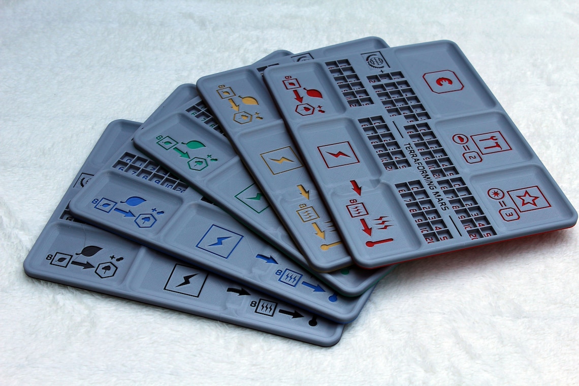 Terraforming Mars Player Boards 3D Printed High Quality - Etsy
