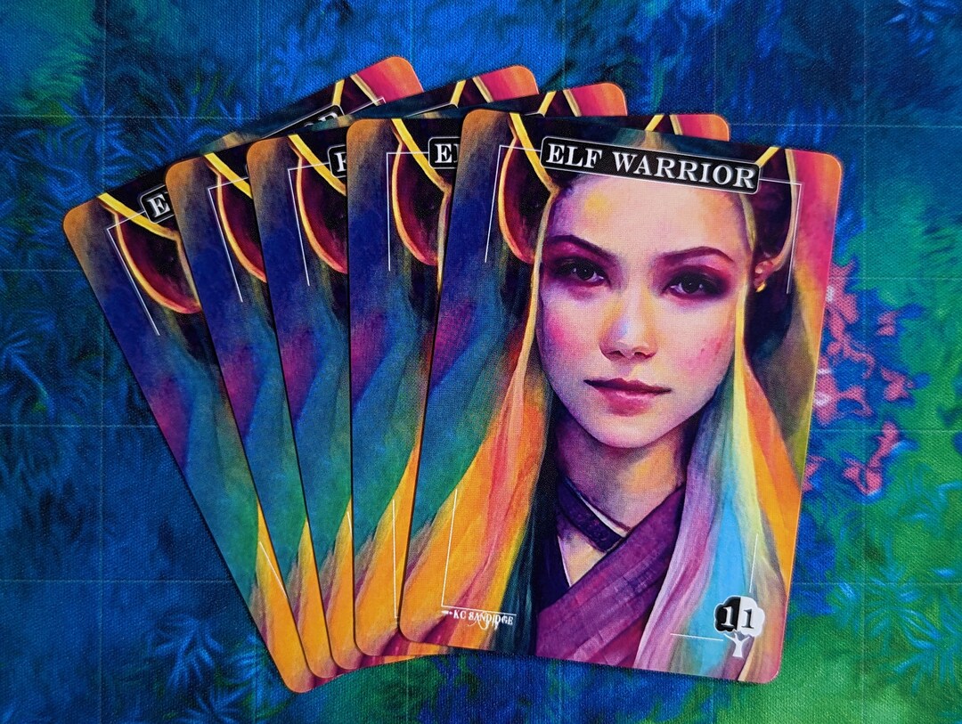 Elf Warrior Tokens - Magic Proxies - Full Art Proxy - 5 Card Pack - Etsy