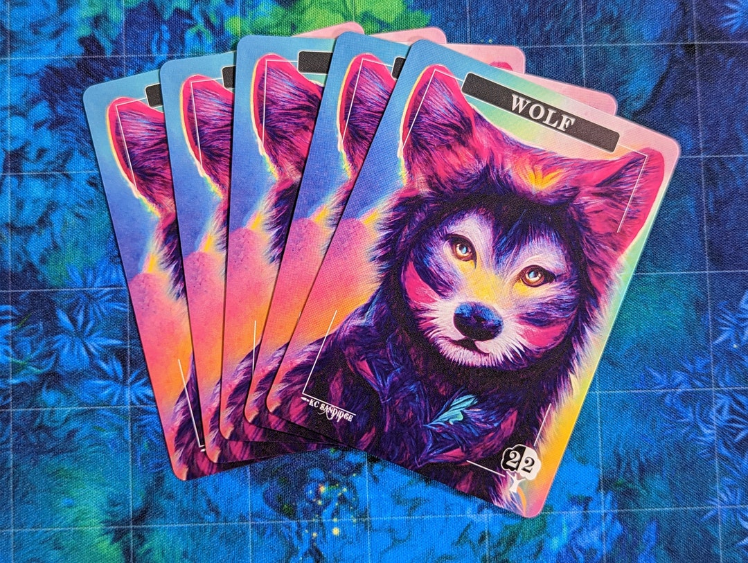 Wolf Tokens - Magic Proxies - Full Art Proxy - 5 Card Pack - Etsy