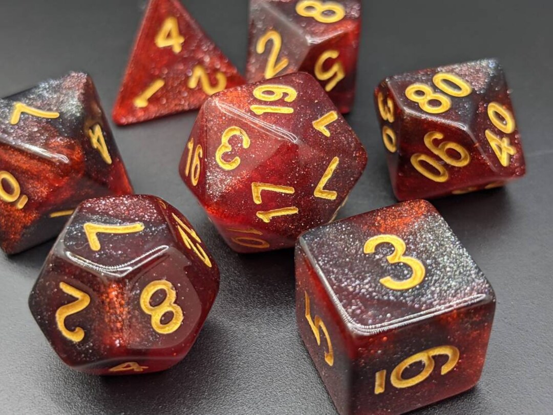Triangulum Galaxy Set - Dnd Dice Set - Polyhedral Dice Set - D&D Dice ...